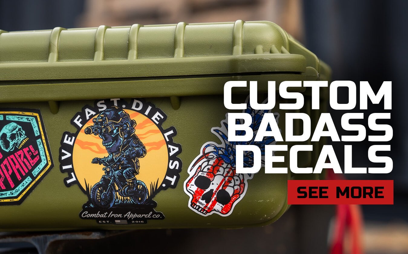 Newly Released Premium Decals | Combat Iron Apparel Co.