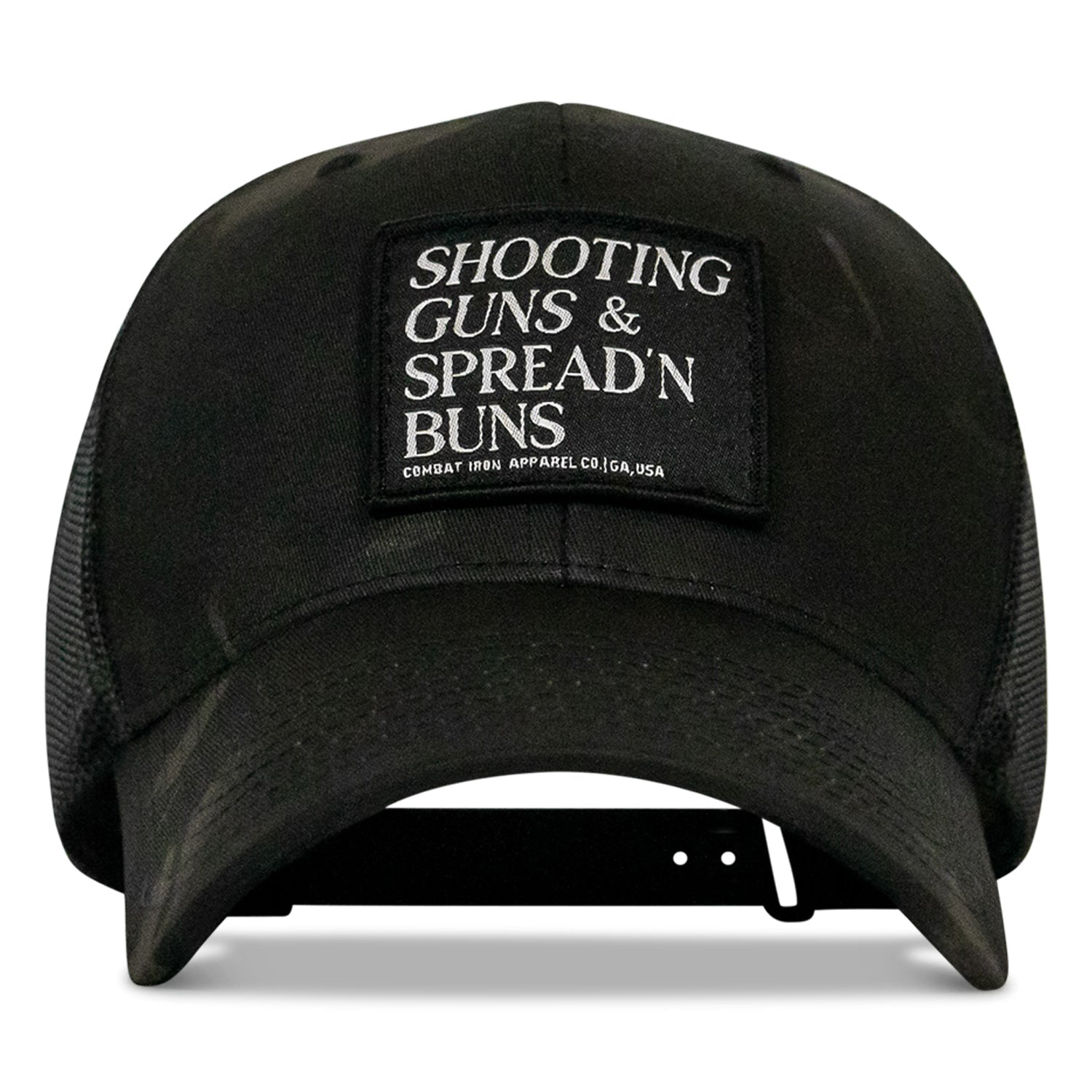 Shooting Guns & Spread'n Guns Patch Snapback | Combat Iron Apparel Co.