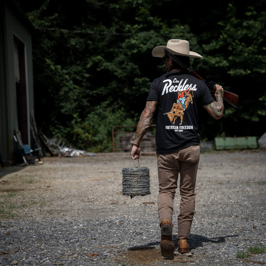 Live Reckless Men's T-Shirt | Combat Iron Apparel Co.