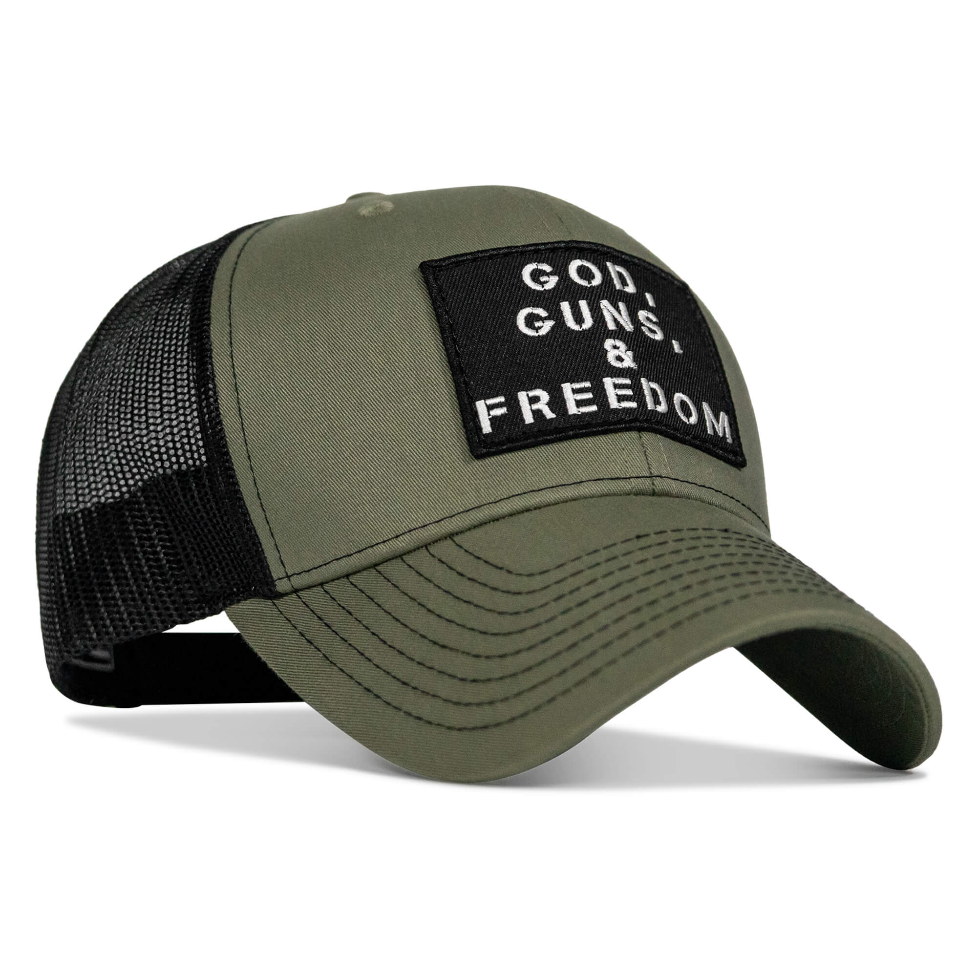 God, Guns & Freedom Patch SnapBack | Combat Iron Apparel - Vet Owned ...