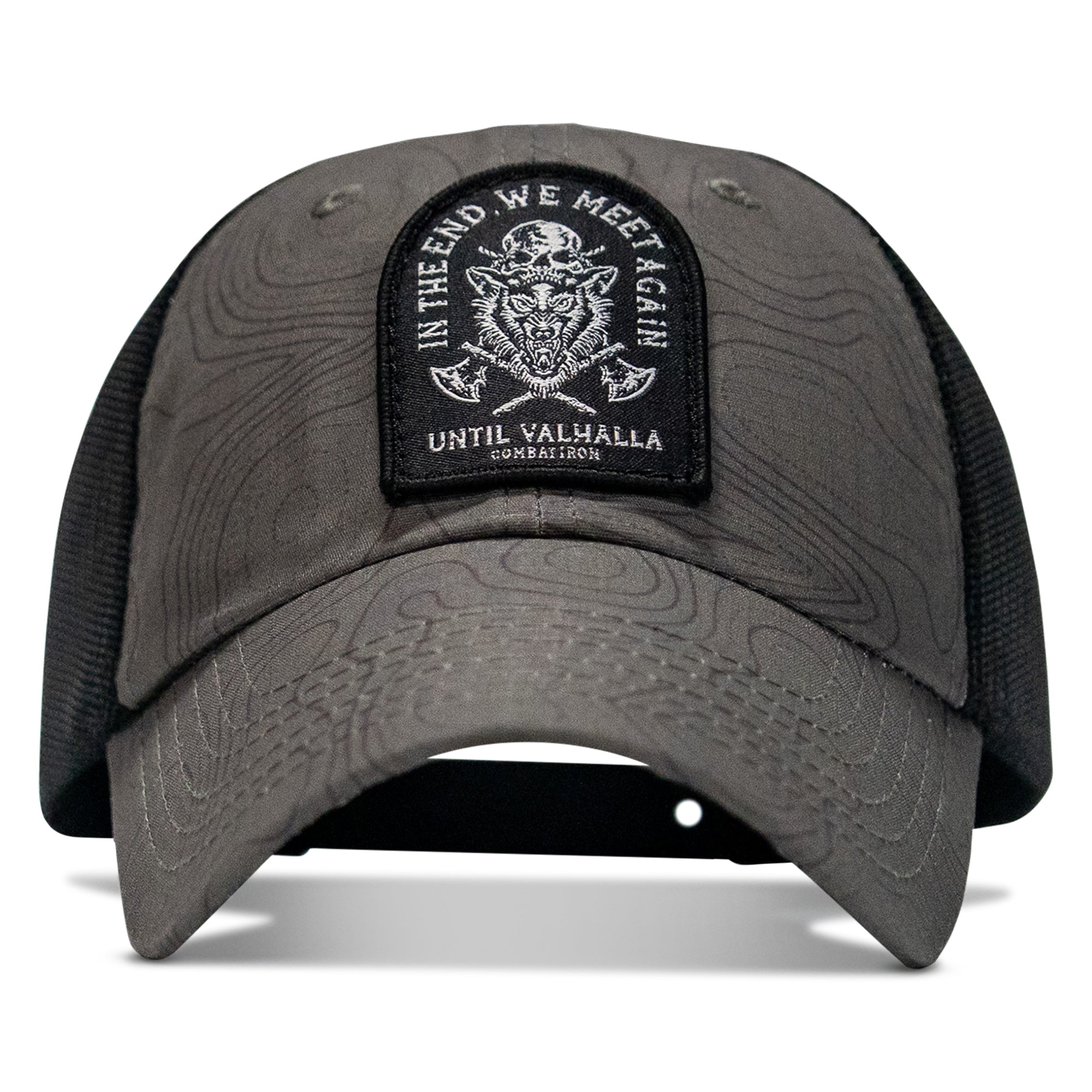 In The End We Meet Again - Until Valhalla Patch Mesh Ripstop Snapback