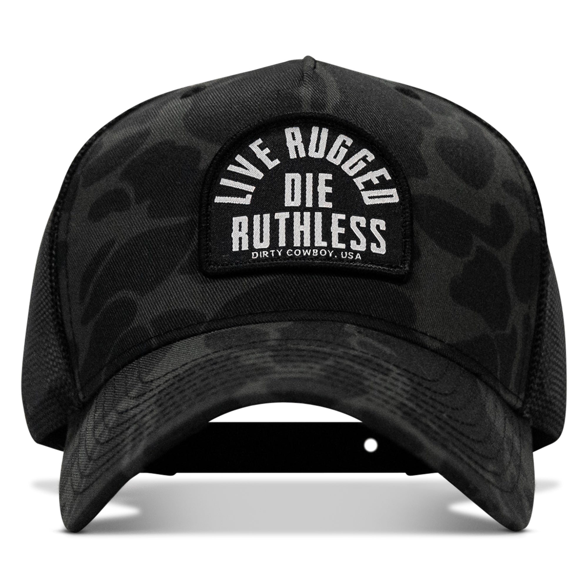 Live Rugged. Die Ruthless Patch Snapback Hat