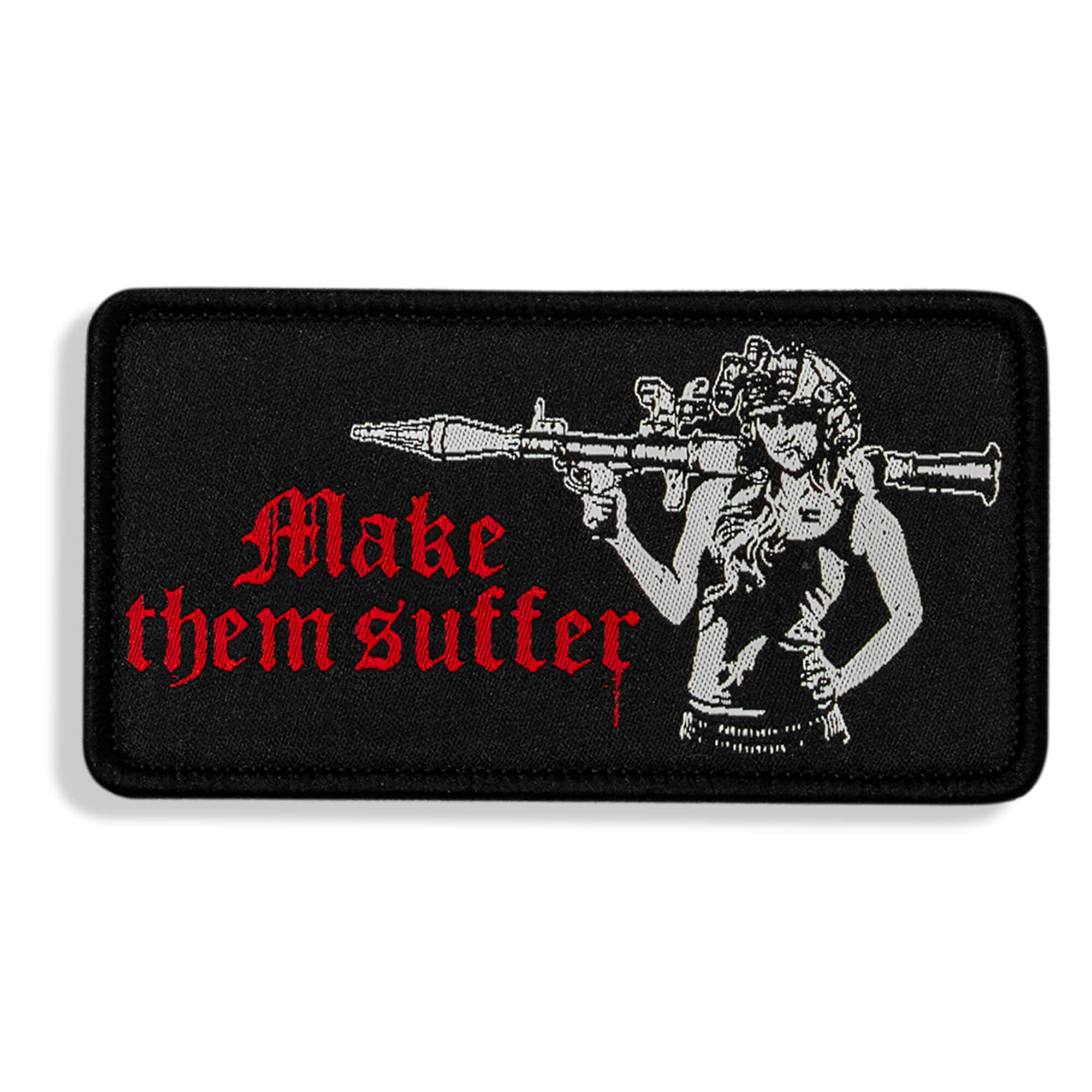 Make Them Suffer Embroidered Velcro Patch by Combat Iron Apparel Co.