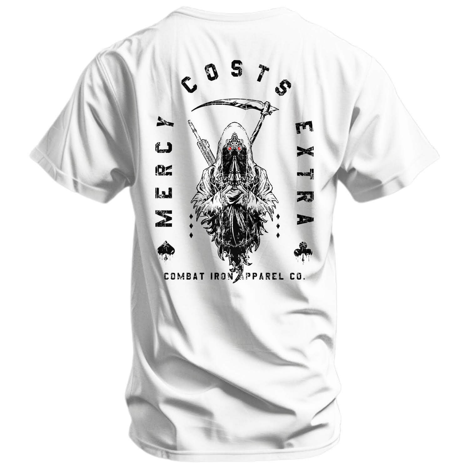 Mercy Costs Extra Men's T-Shirt | Combat Iron Apparel Co. | Combat Iron ...