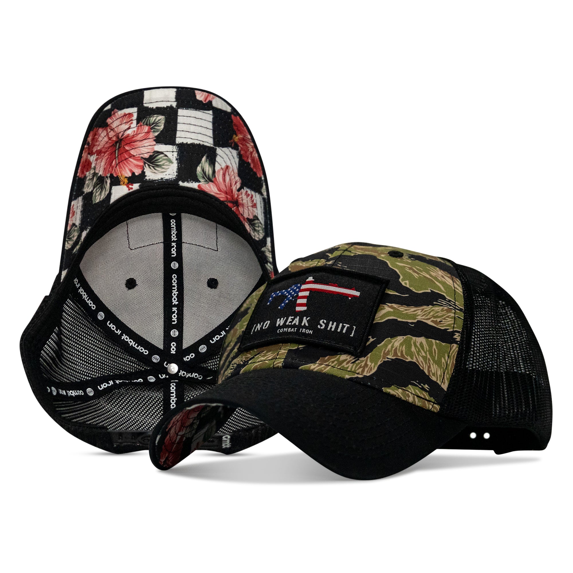 No Weak Shit American Flag Rifle Patch OG Ripstop Snapback | Combat Iron