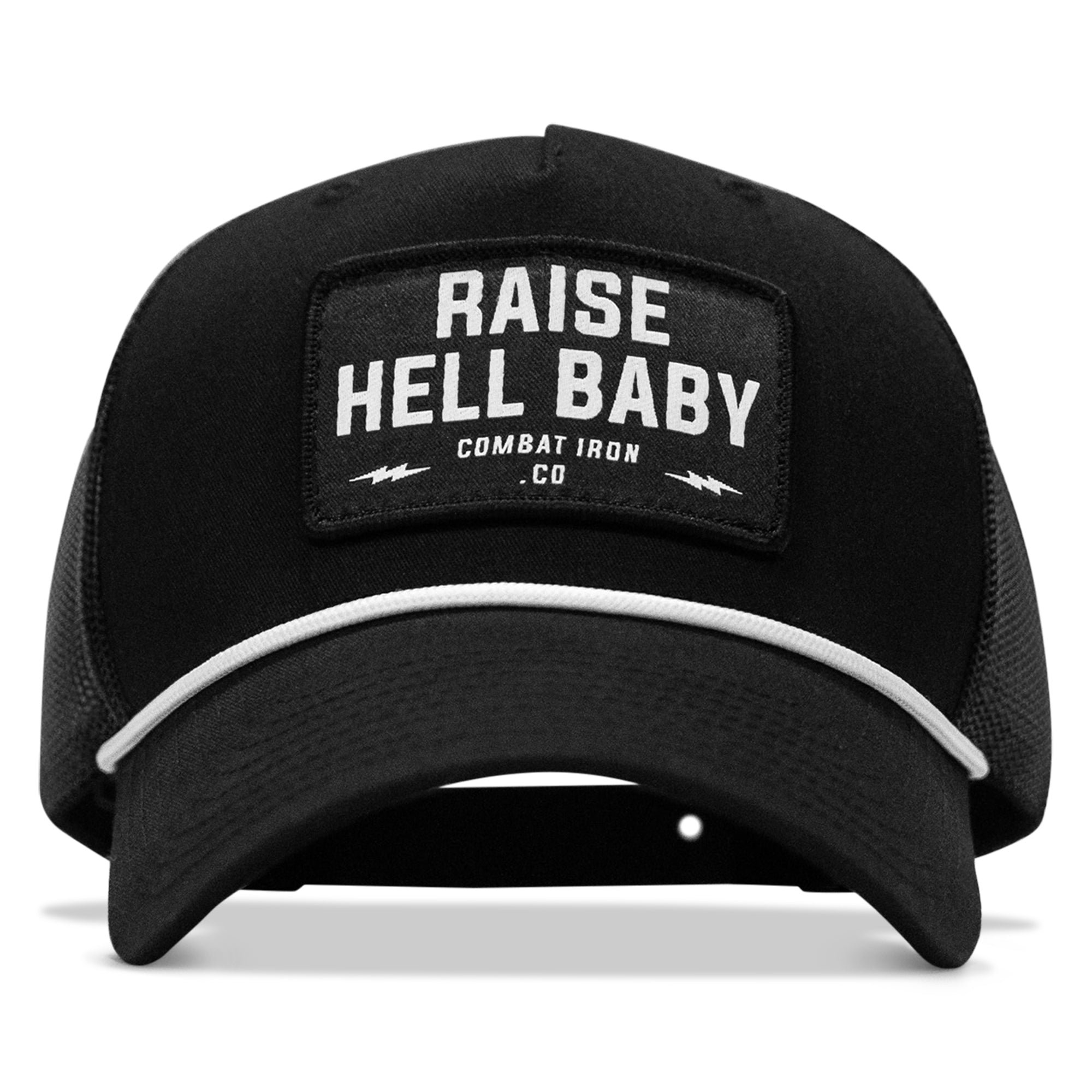 Raise Hell Baby Patch Rope Snapback | Combat Iron