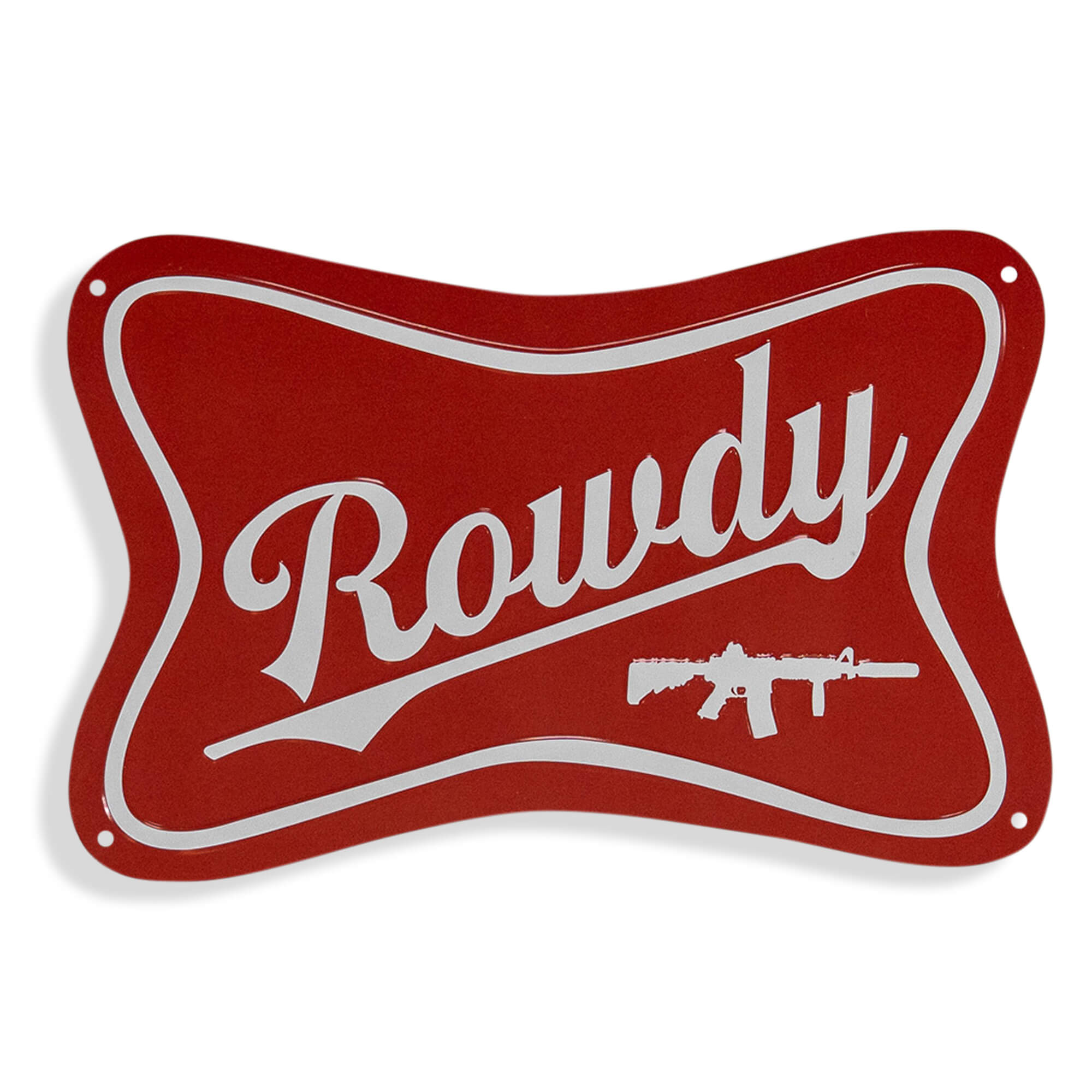 Rowdy Wall Mounting Metal Sign DIRTY COWBOY USA