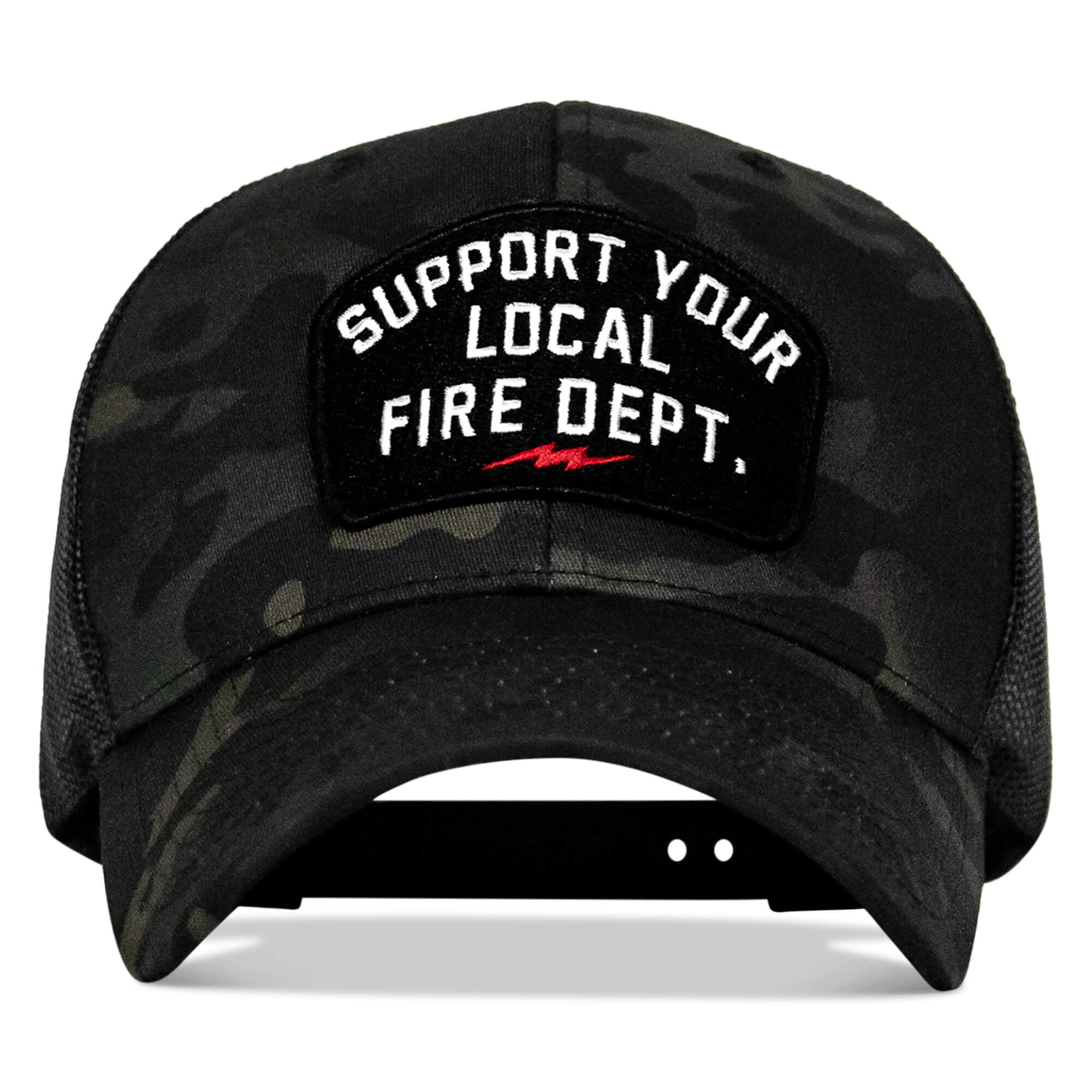 “Support Your Local Fire Dept.” Mid-Profile Mesh Snapback| Combat Iron ...