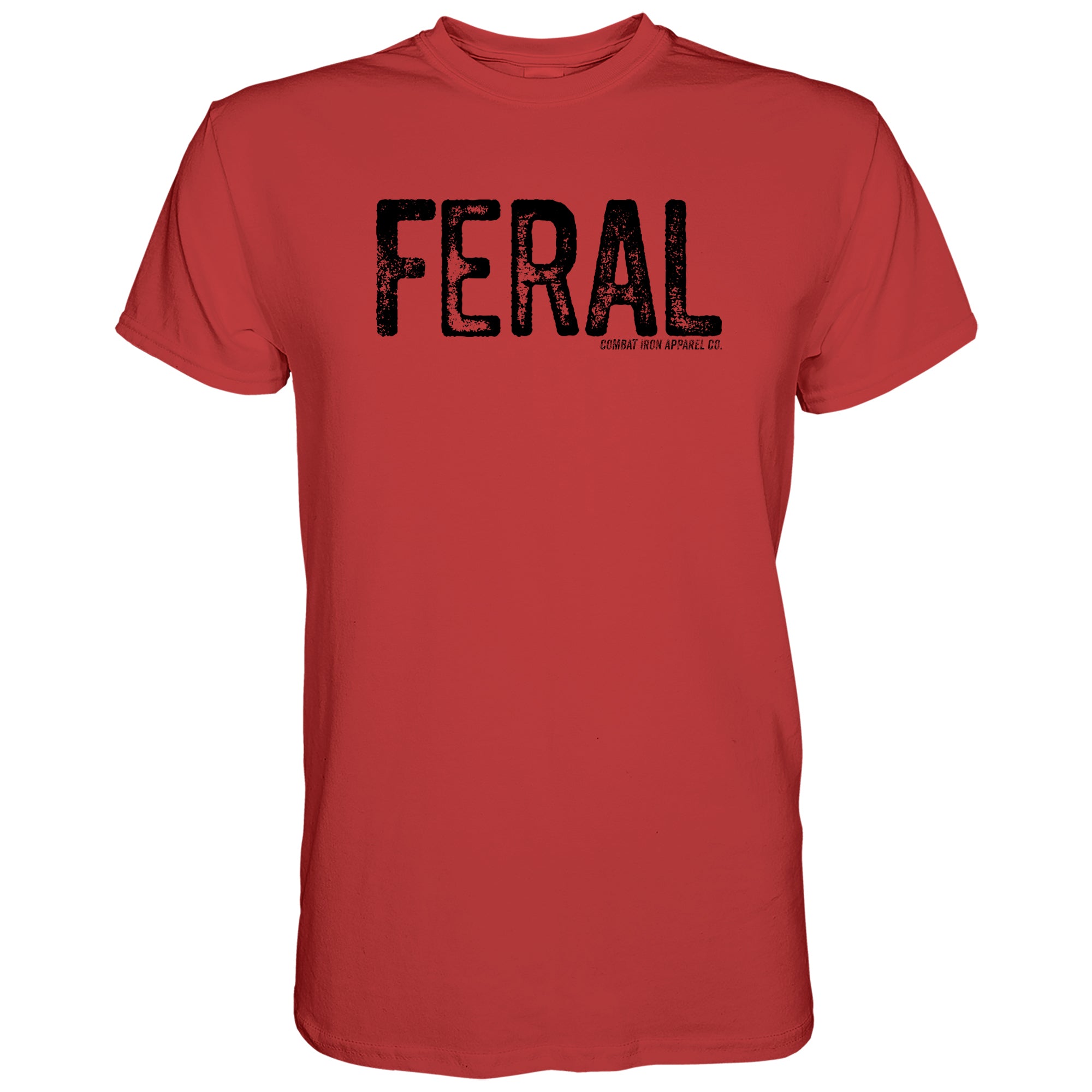 FERAL Distressed Men's T-Shirt | Combat Iron Apparel Co.