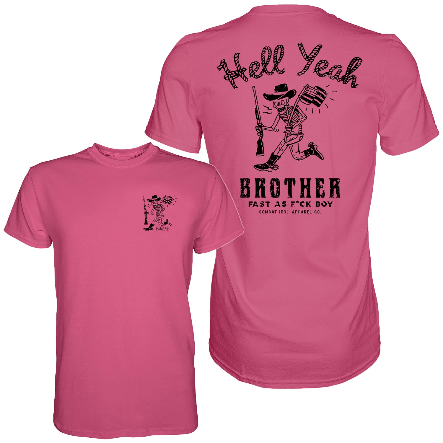 "Hell Yeah Brother" Cowboy Men’s T-shirt | Combat Iron Apparel Co.