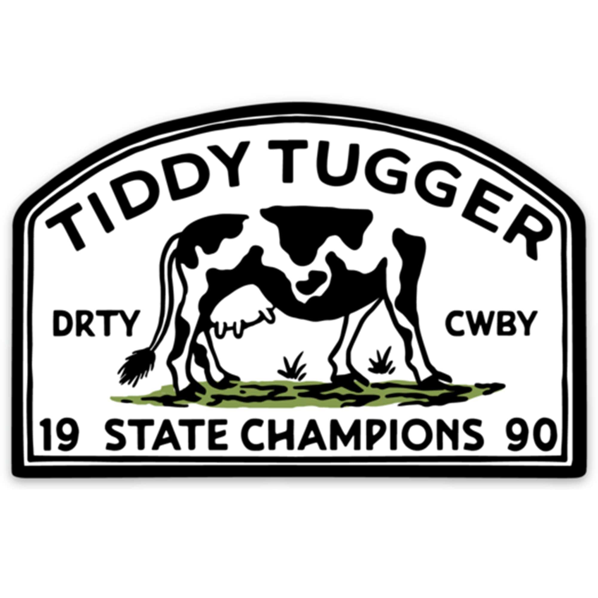 Tiddy Tugger 1990 State Champions Decal | Combat Iron Apparel Co.