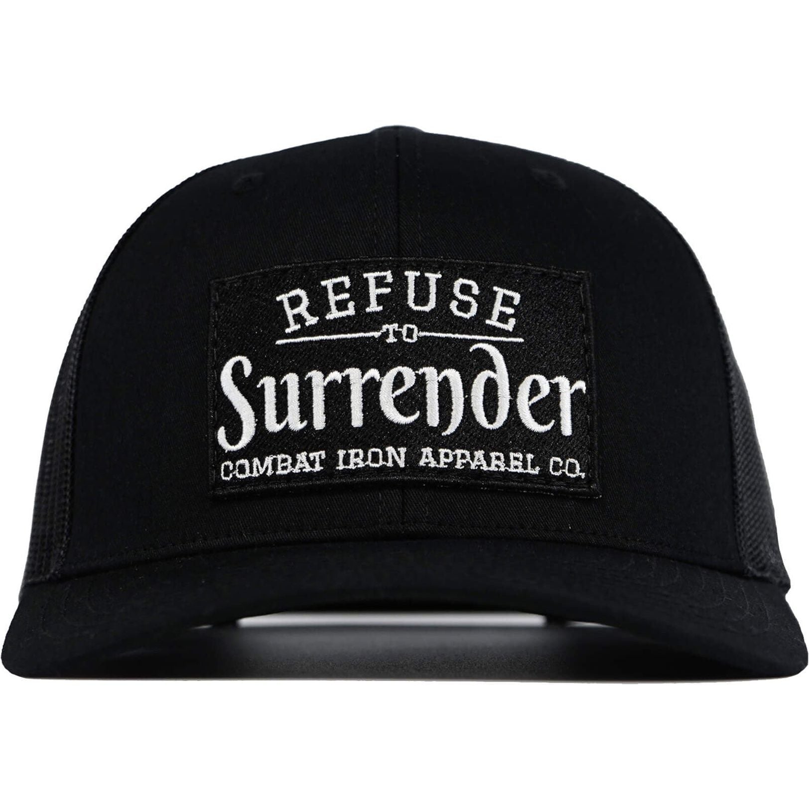 Refuse To Surrender B/W Patch Snapback Hat | Combat Iron Apparel Co.